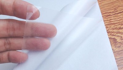 Size A4 White TRANSPARENCY Double Sided Adhesive Tape Sheet