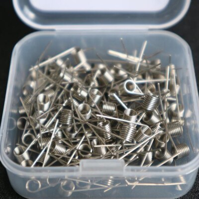 100Pcs Ni80 Twisted Fused Hive Clapton Coils Premade Wrap Al
