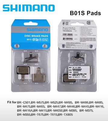 B01S Resin Pad Bike Disc Brake Pads BR M485 TX805 M445 M395