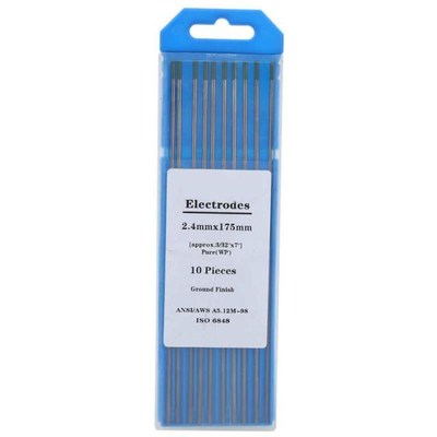 10Pcs TIG Tungsten Electrode WP Green Tip Needles Welding Ac