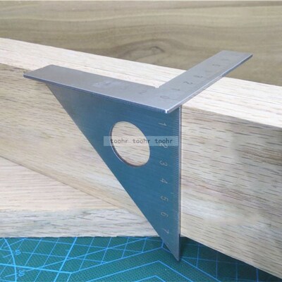 Woodworking Ruler Square Layout Miter Triangle Ruler 45 Degr