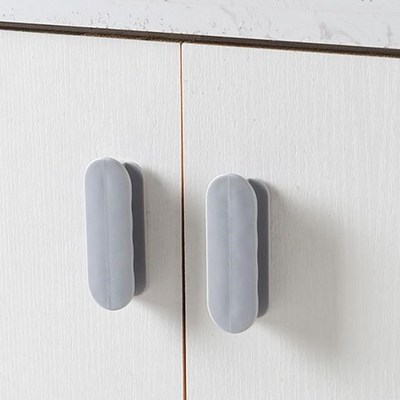 2pcs The self-stick Push Cabinet Handles Hardware Simple Pla
