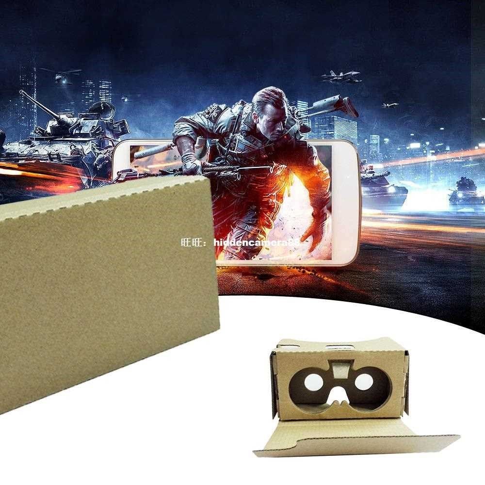 Head Mounted Google Cardboard 3D Glasses DIY 3D VR Virtual R_虎窝淘