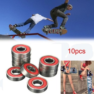 10Pcs/Set 608 RS ABEC-5 Inline Roller Skate Wheel Bearing An