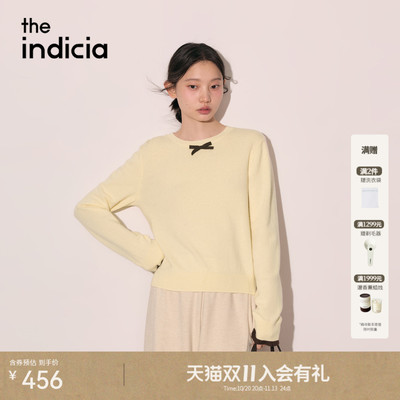 the indicia标记2026冬季新款温柔活泼撞色设计感毛衫 L2D6MS270Y