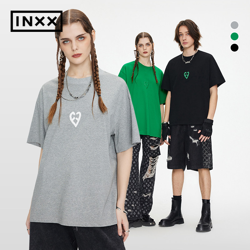 【INXX】ALLPICK 潮牌23夏新品短袖T恤男女同款APD2010647_虎窝淘