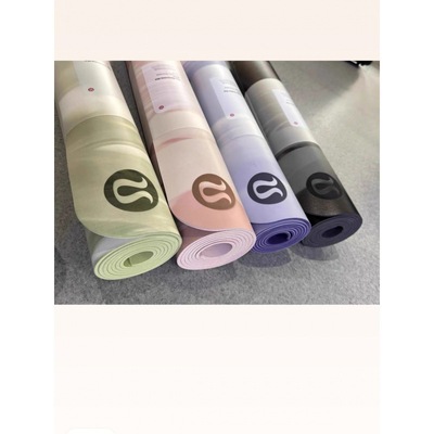 露露lululemon瑜伽垫天然橡胶防滑女运动垫5mm加厚隔音健身垫