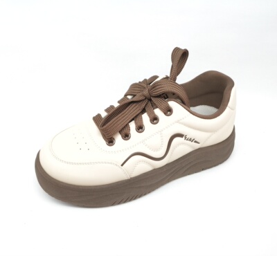 意尔康2025新款女鞋秋季小白鞋女百搭厚底休闲鞋板鞋5571AD12227U