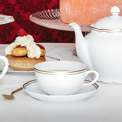 法国柏图 BERNARDAUD POMPADOUR/蓬巴杜系列茶杯碟下午茶杯礼品