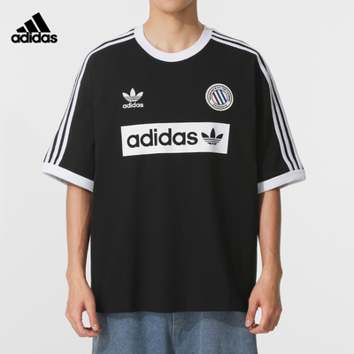 阿迪达斯三叶草男装运动短袖T恤