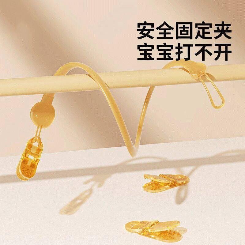 丢链安抚磨牙宝宝防摔咬咬乐丢绳玩嘴奶嘴链硅胶牙胶防吃手咬咬棒