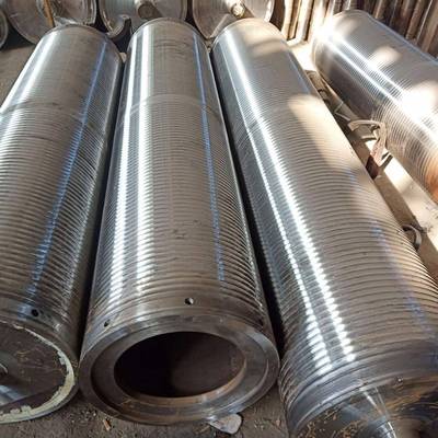 卷筒组加工材料一般采用于不得低于HT20-40铸铁特殊需要时间可用