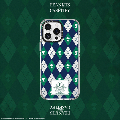 Peanuts x CASETiFY 史努比联名系列 菱纹格 适用于iPhone16ProMax/16Pro/iPhone15ProMax/15pro透明手机壳