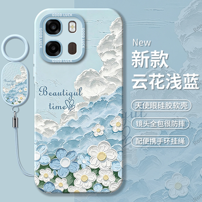 适用OPPOA6K手机壳PLT120花朵磨砂硅胶0pp0ppoa全包opopa防摔A6K5G保护oppoplt套5G男oppa女opa新款OPPO外壳