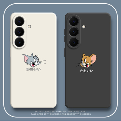 适用三星S26手机壳GalaxyS26+十简约猫鼠硅胶SM一S9420全包S9470防摔sms套plus加男女galaxy新款samsungs外壳