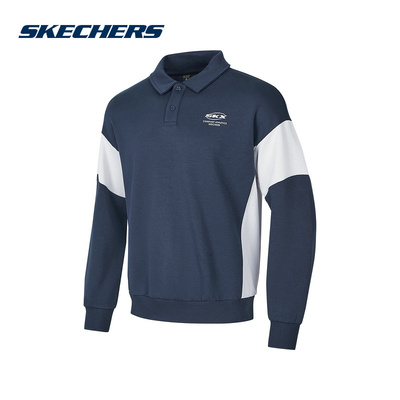 SKECHERS|（新款）2024冬中性针织套头卫衣 P424U018-002Z