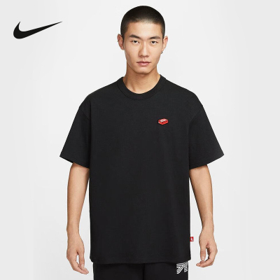 Nike耐克男子秋季新款休闲透气刺绣鞋盒标短袖运动T恤IH9271-010