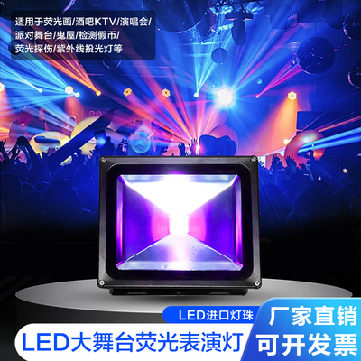 LED黑光荧光画紫光灯酒吧派对舞台鬼屋涂鸦低压12V24V紫外线灯