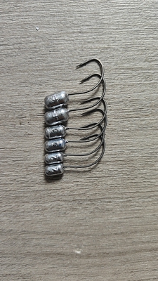 泥鳅钩鳜鱼鲈鱼翘嘴加强版Nako”8801定制铅头钩30枚细条