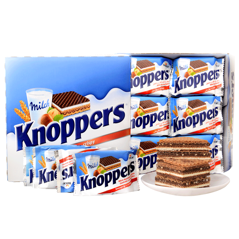 德国进口威化knoppers夹心饼干