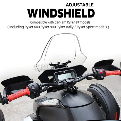 适用Can-Am Ryker 600 900 Sport Rally Edition 900 前挡风玻璃
