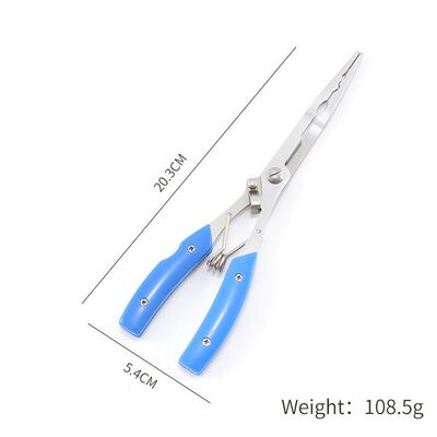 加长版直嘴直型路亚钳摘钓钩钳子多功能钓鱼退钩剪鱼线工具钓鱼钳