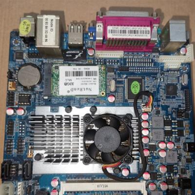 ATOM 凌动D525 DC 12V 主板 COM2 工控 收银机 双屏 圆孔 5.5*2.5