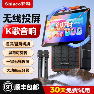 新科广场舞音响带显示屏幕户外kt