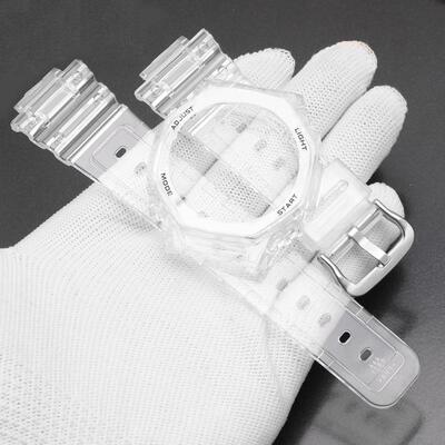 适配卡西欧八角农家橡树GA2100SKE/SRS/VB/SK/2110SU冰韧表壳表带