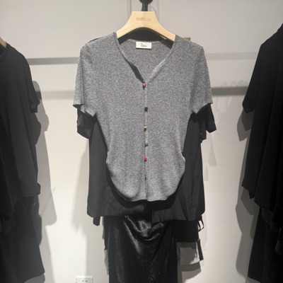 indiciatheL2B6KS113C专柜正品标记女装短袖开衫上衣吊牌价569