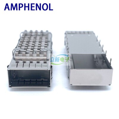 Amphenol安费诺 U95-L1B1-100A 光纤笼子ZQSFP+光纤壳带散热片