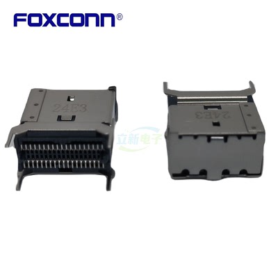 Foxconn LDL2383-24E37-9H SFF-8654 4X直立型母座 SlimSAS 38PIN