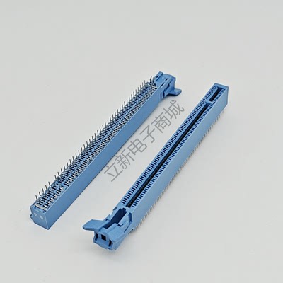 台式电脑服务器PCIE4.0 164Pin 16X显卡插槽座 飞机尾蓝色插针
