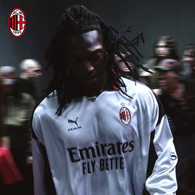 AC米兰2025/26赛季第四球衣系列球员版球衣-银色