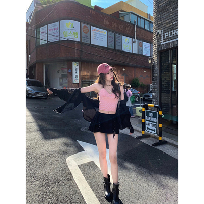 八盖pinkypiggy复古百褶半身裙