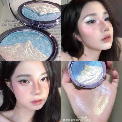 日照金山三色高光粉眼头眼影生姜