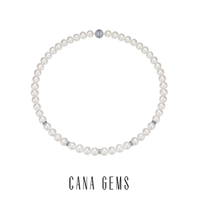 珍珠项链CANAGEMS锆石