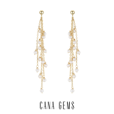 CANAGEMS耳环淡水珍珠