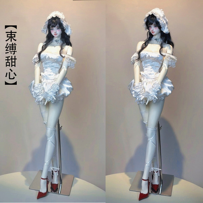 定金 猫忘了鱼【束缚甜心】bjd三分娃衣甜酷可爱大女 sd16娃衣