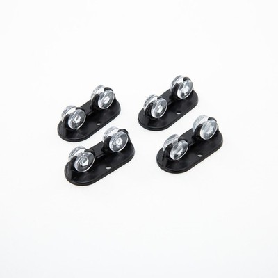 4pcs Adhesive Pulley Storage Box Casters Trash Can Self-Adhe