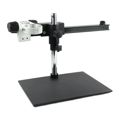 Guide Rail Industrial Microscope Stand 76mm Diameter Adjusta