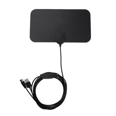 Flat 1080P TV Amplified Indoor Antenna 50Miles Range Signal