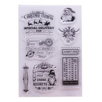 Christmas Delivery Silicone Clear Seal Stamp DIY Scrapbookin