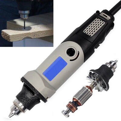 1pc EU Plug Electric Die Rotary Grinder Power Drill 6 Variab