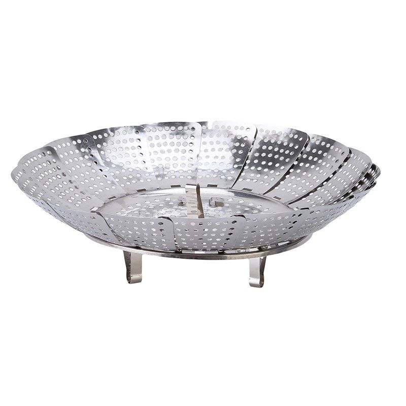 21/26/28cm Stainless Steel Food Steamer Bowl Vegetable Fruit_虎窝淘