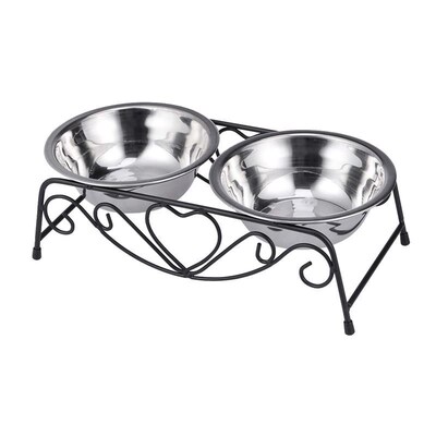 1Pcs Food Bowl Nontoxic Small Portative Metal Stand Durable