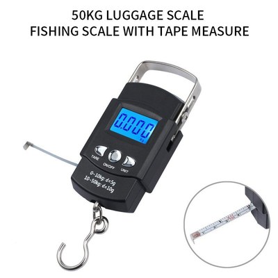 Mini Digital Scale 50kg For Fishing Luggage Travel Weighting