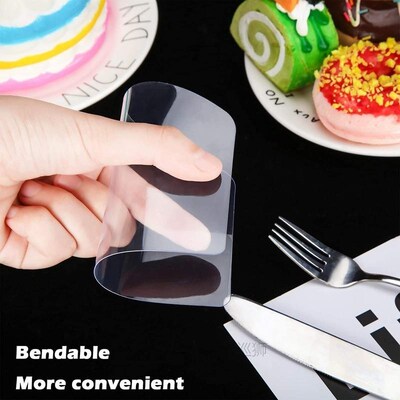 6Pc/Set Transparent Acrylic Cake Butter Cream Frosting Scrap