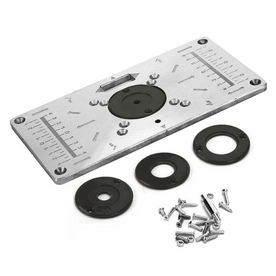 Aluminium Router Table Insert Plate Woodworking Benches Tabl