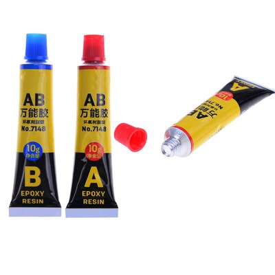 2pcs Epoxy Resin AB Glue Transparent Strong Plastic Metal Mo